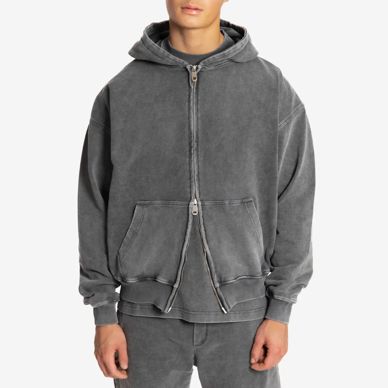 Men Streetwear Custom Screen Printing Sweatshirts Solid Pullovers Mens ...