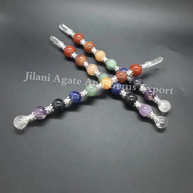 Seven Chakra Ball Stick - Healing Wand for Meditation