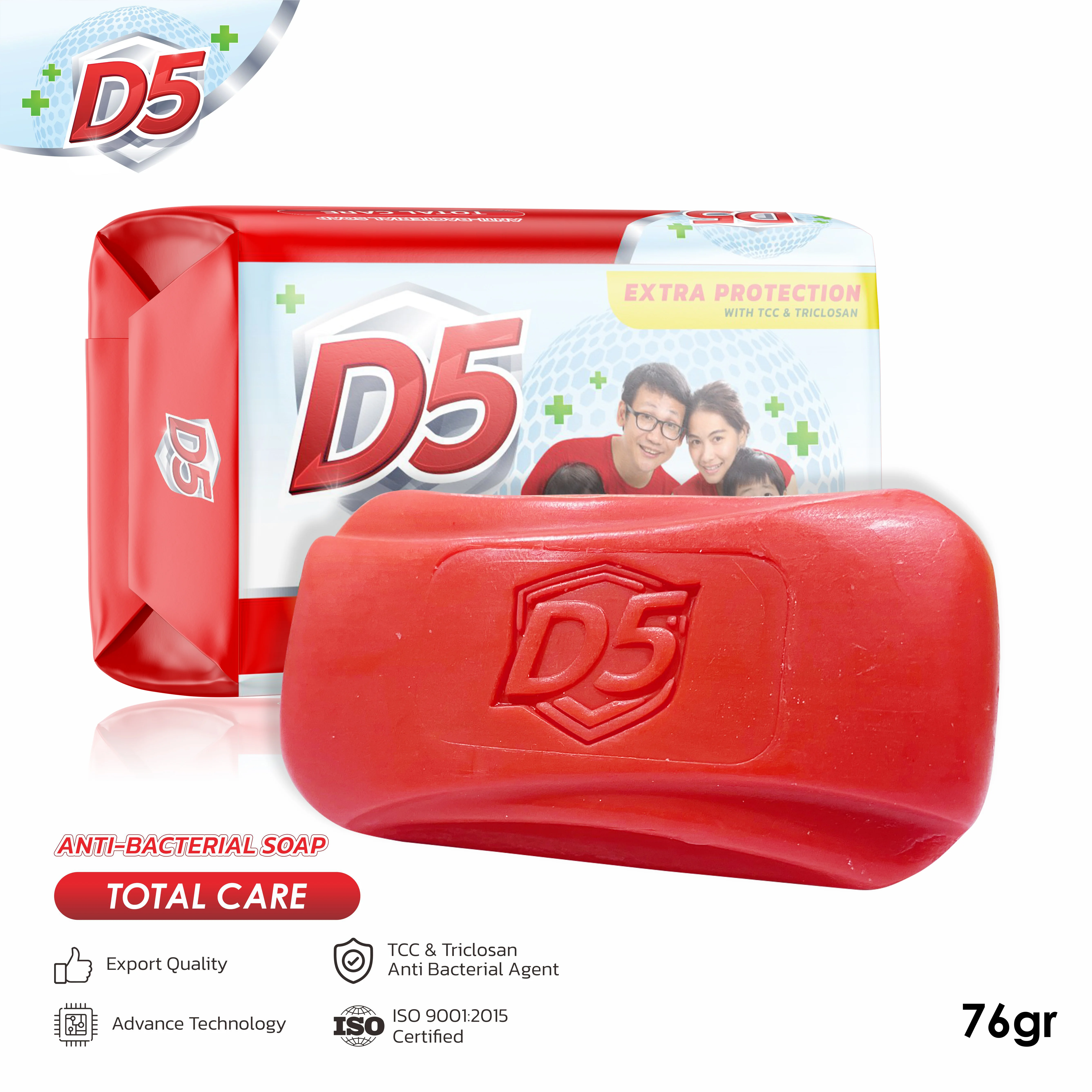 D5 Soap High Quality Medicated Soap Bath 76 G Total Care And Mild Care ...