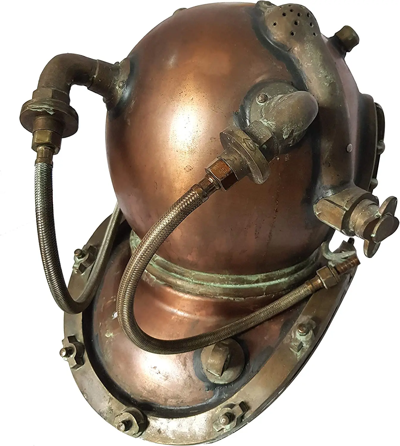 Brass Model Sea Diving Helmet Desk Home Diving Helmet Antique Maritime ...