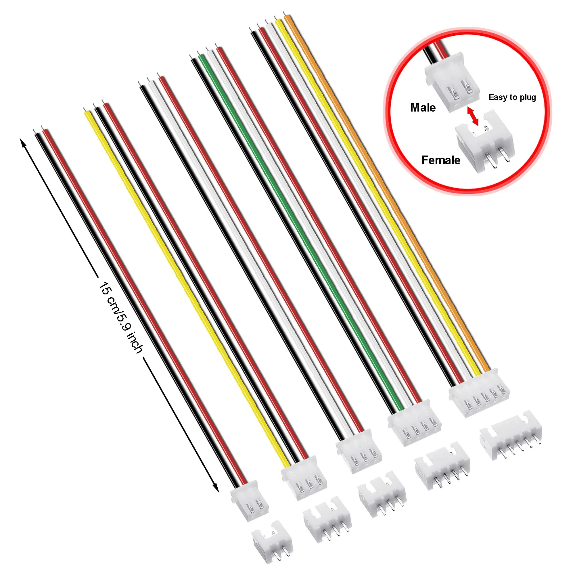 Jst Xh 5 Pin Electrical Wires Harness With Tinned Copper High Quality ...