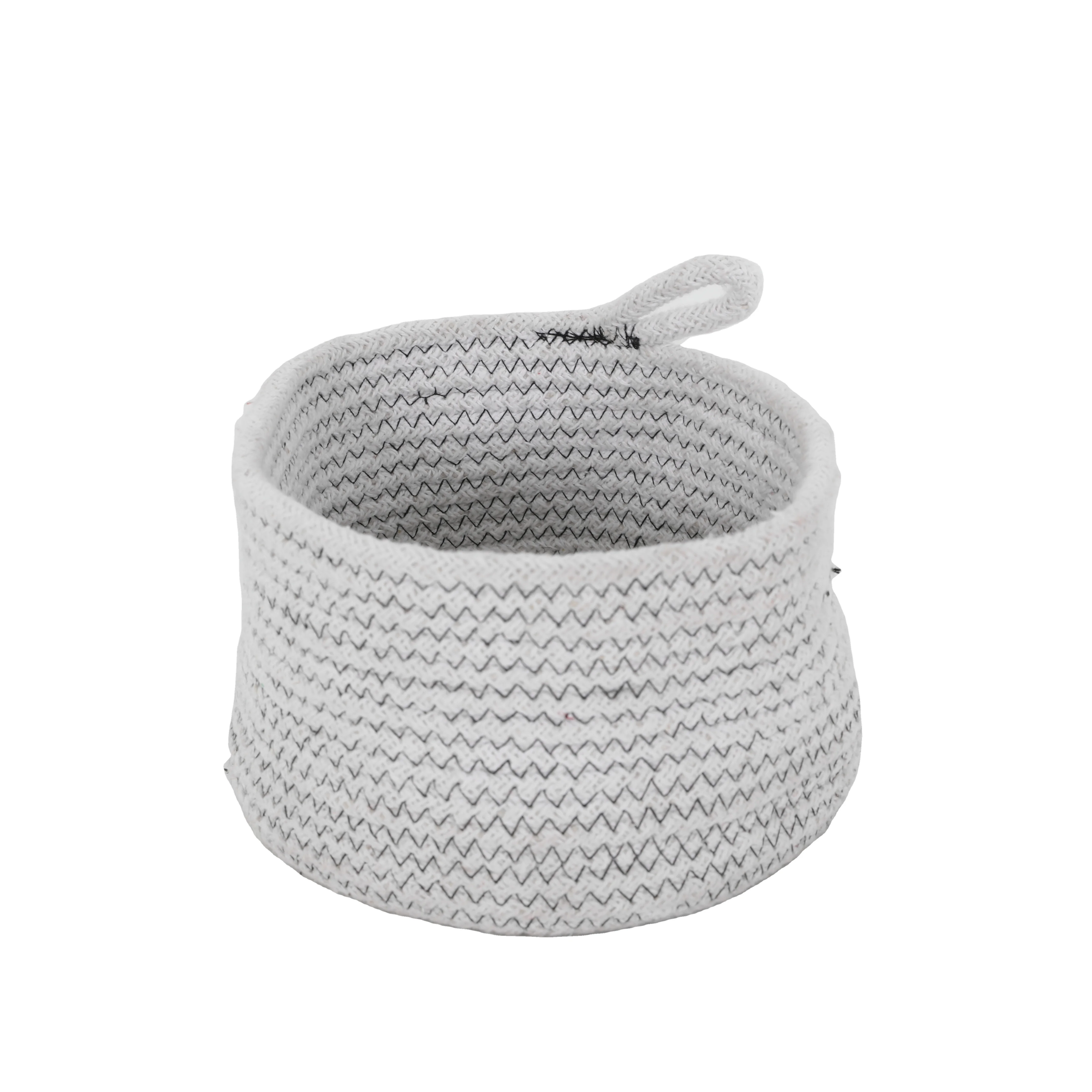 Jute Small Storage Basket Stylish And Multi Function Nice Large Home ...