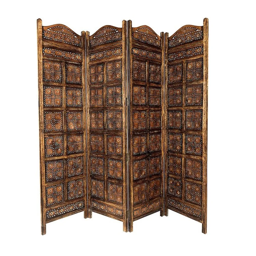 Hand Carved Solid Teak Wook Room Partition From Jodhpur Unique Product ...