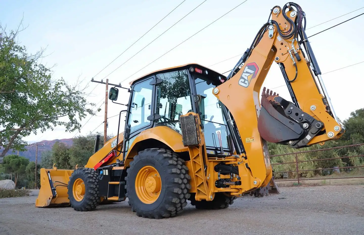 2021 CAT 420 4x4 Backhoe Loader Bucket Hydraulic Thumb 260 Hours