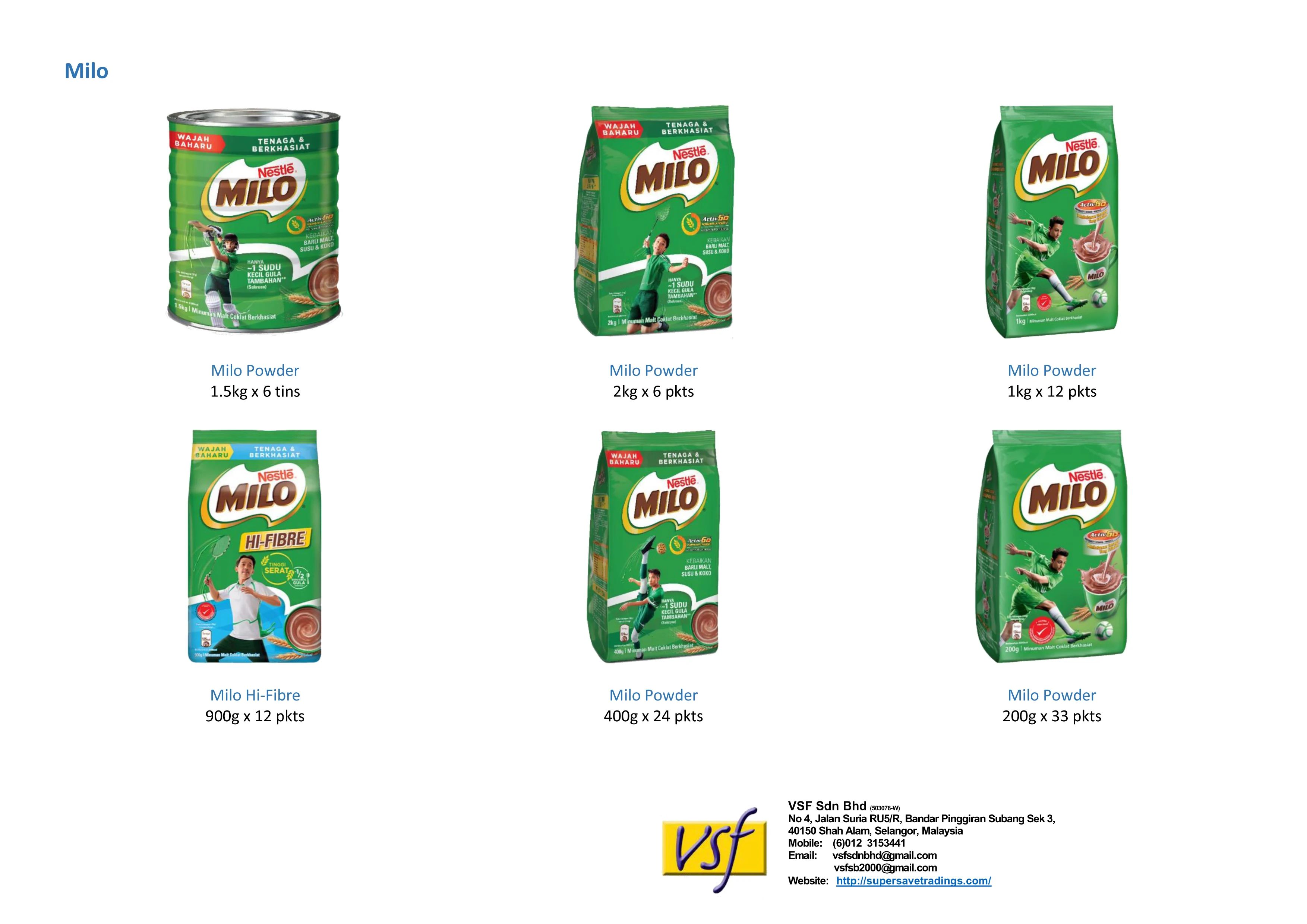 Milo RTD Original Instant Chocolate Powder Drink 240ml X 24 Cans
