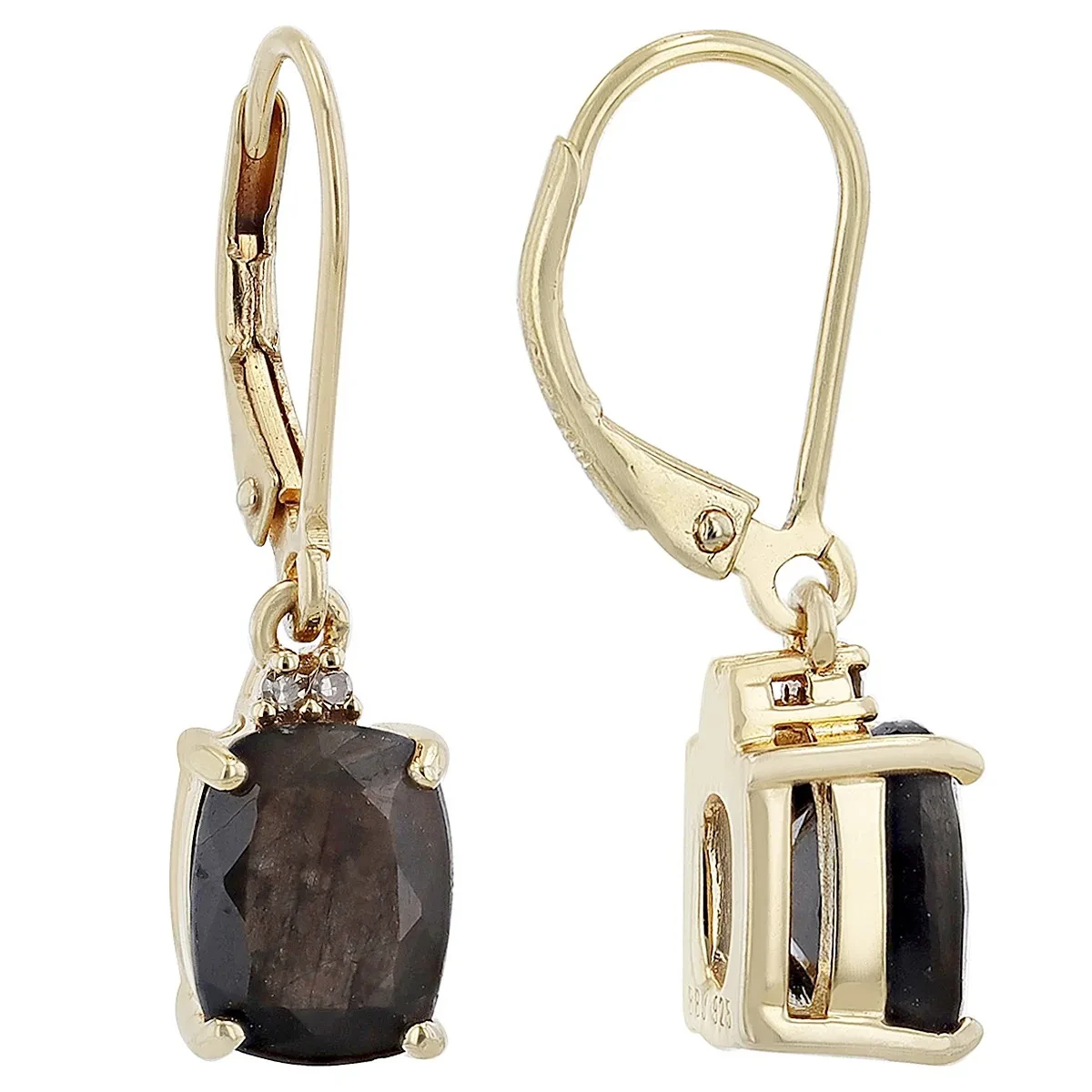 Exquisite Golden Sheen Sapphire 18k Yellow Gold Over Sterling Silver ...