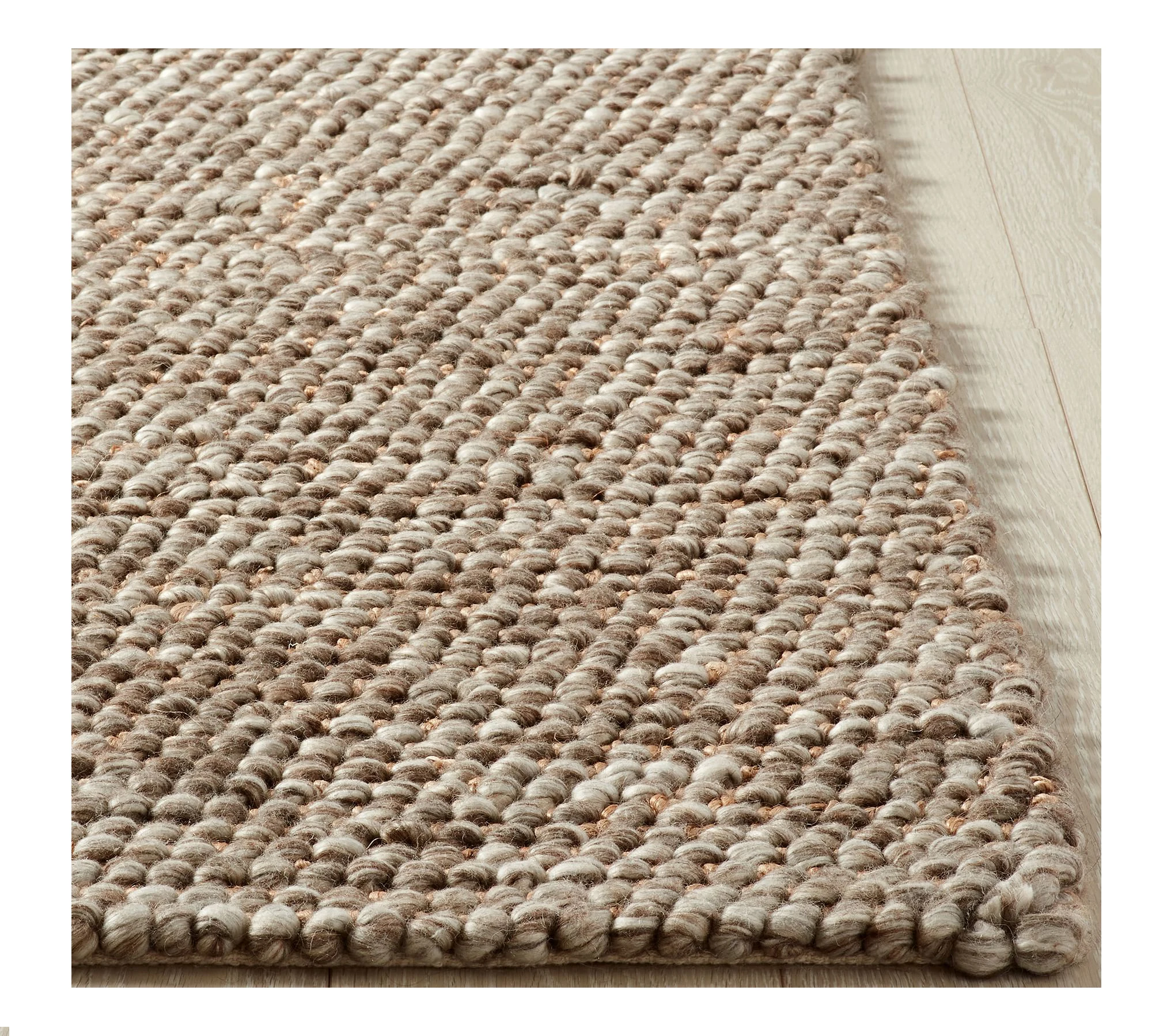 Modern Rugs Wool Natural Loop Braided Woven Hand Made Rugs Wool ...
