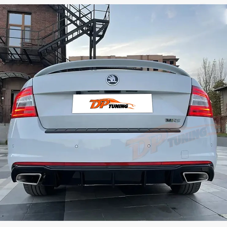 Skoda Octavia Rs Mk3 2013 - 2020 Mx Design Rear Diffuser Splitter ...