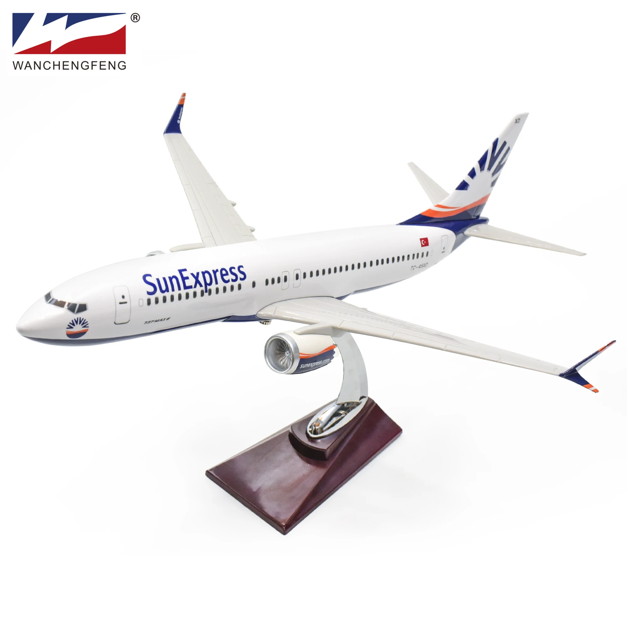 Plane Model Sunexpress Boeing B737-800 1/100 40cm ABS Resin