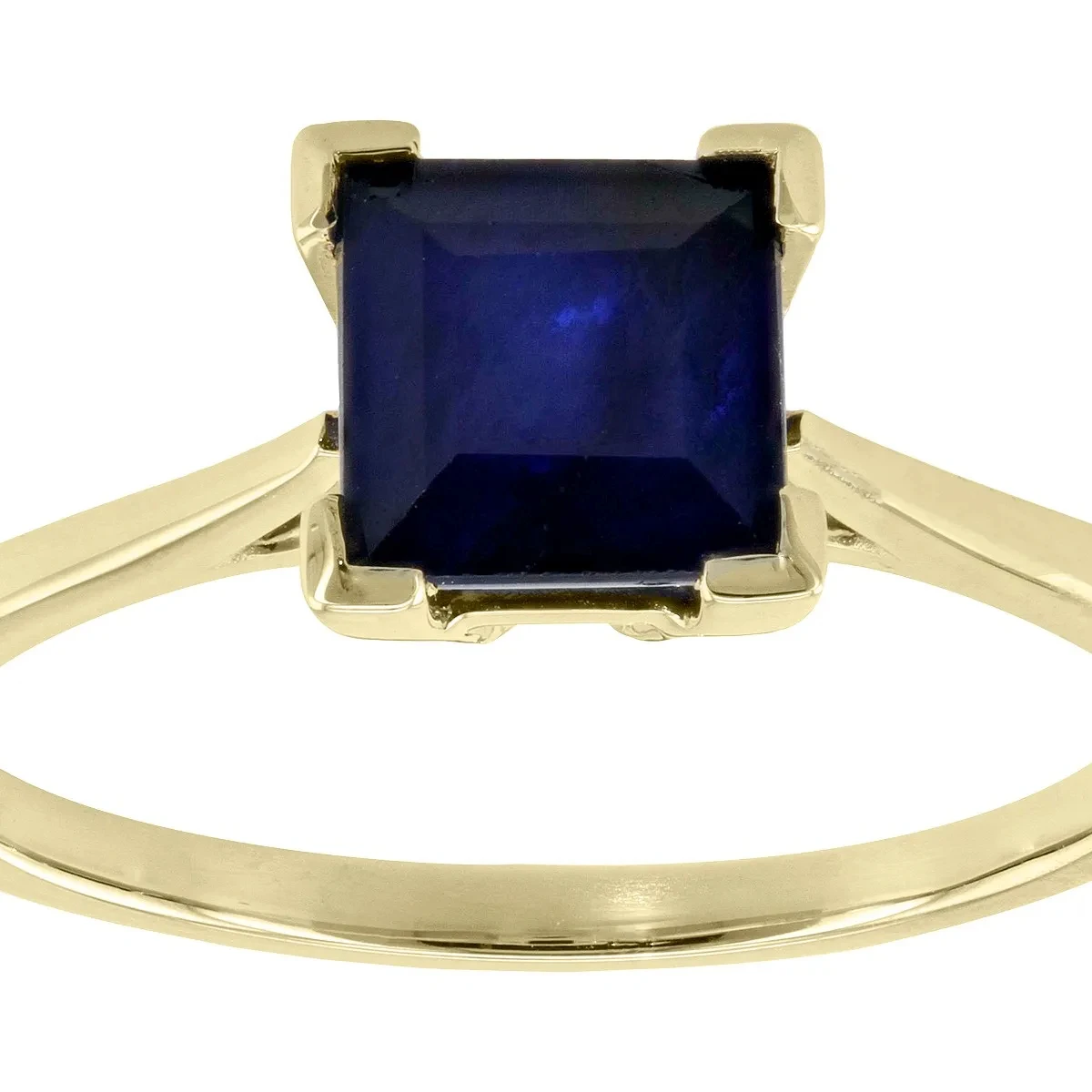 Sapphire Elegance: 10k Yellow Gold Solitaire Ring | Timeless ...