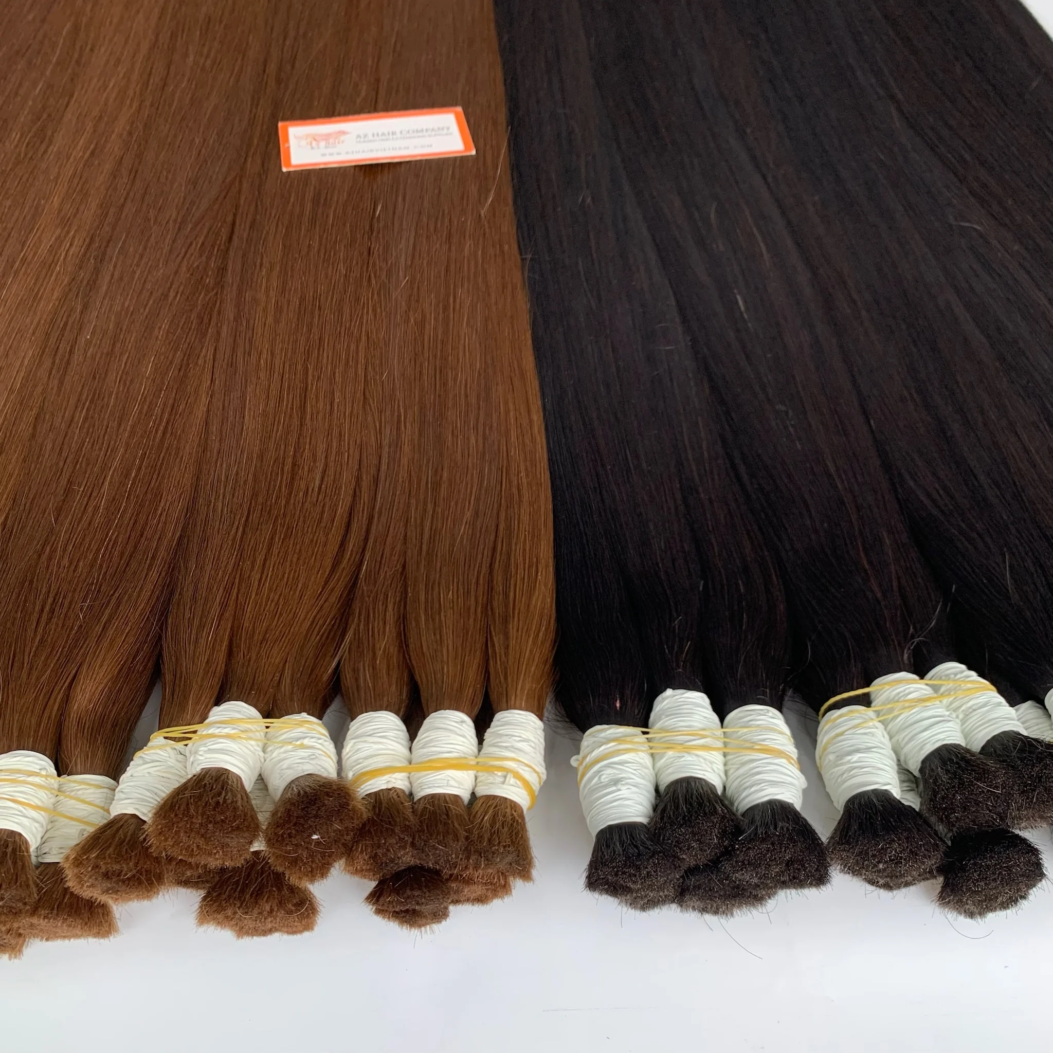 Top Sale Vietnamese Straight Bulk Hair Extensions Super Double Drawn ...