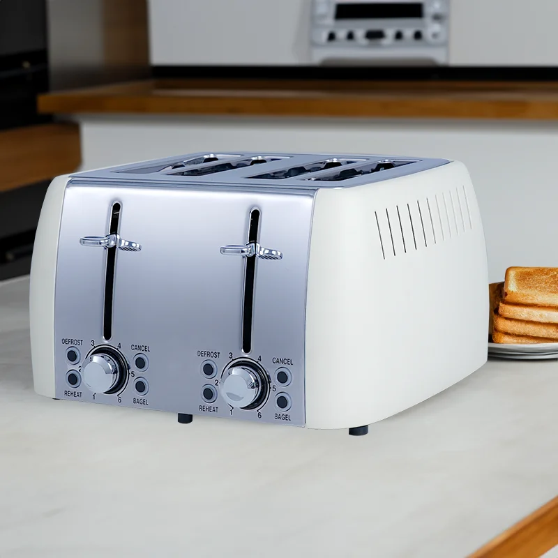 Compact 4 Slice Toaster Frosted Matte Beige Color - Buy Toaster,4 Slice ...