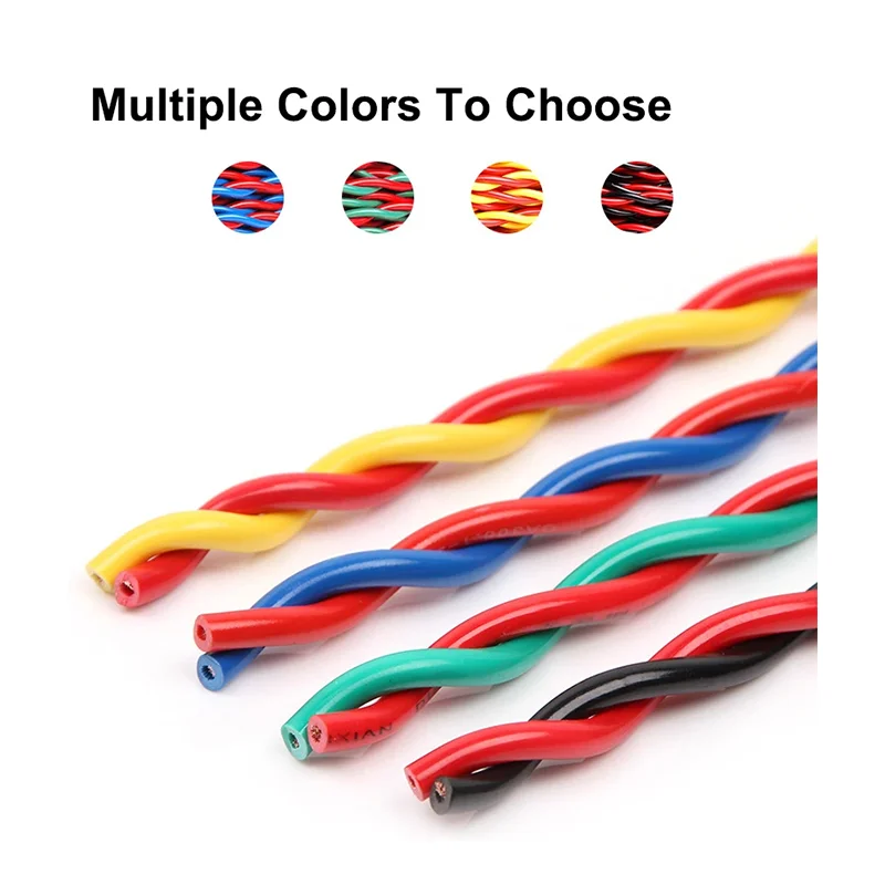 Factory RVS 300V Electric Cable 7/29 2*0.5/0.75/1/2.5/4/6mm Pure Copper ...