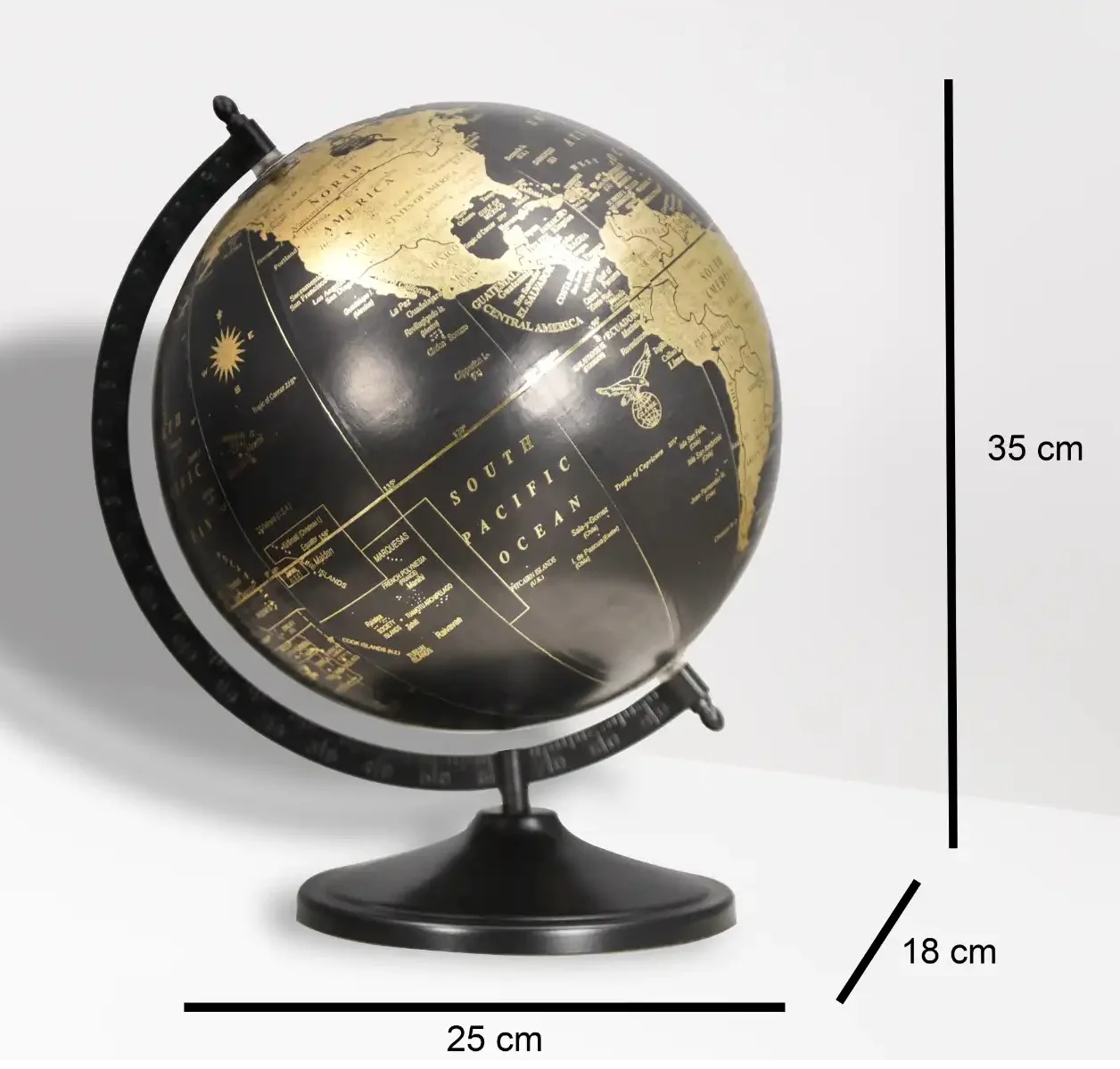 Hot Selling Modern Design Table Decor World Globe With Gold Color ...