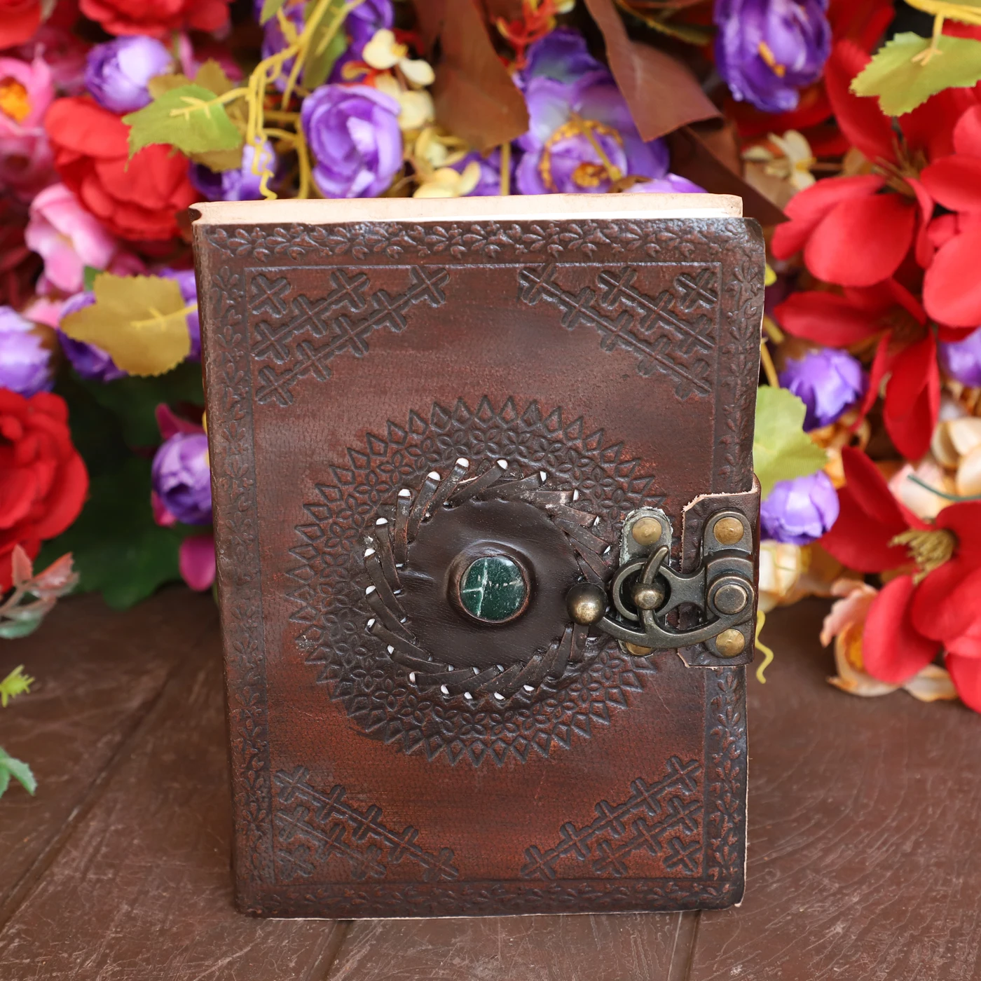Cottage Handicraft,Hand-made Paper Vintage Journal With One Stone- 4096 ...