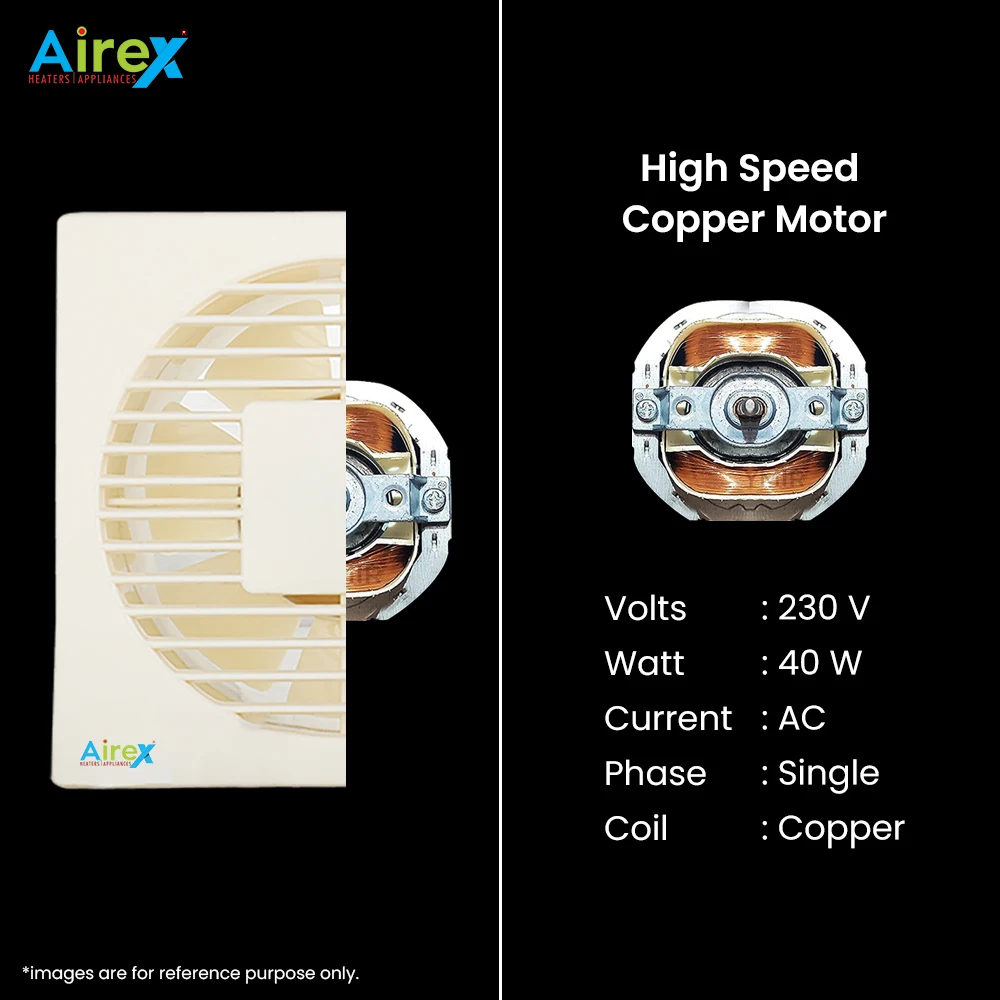 Airex 7 Blade Ventilation Axial Fan AC 220V Exhaust Fan for Window Home ...