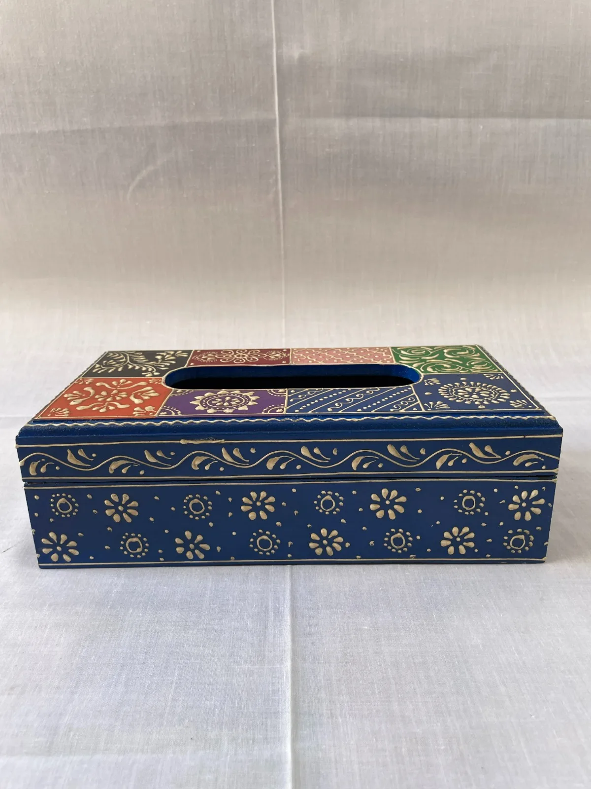 Wood Mdf Painted Tissue Box Hand Painted Rectangular Creative Storage ...