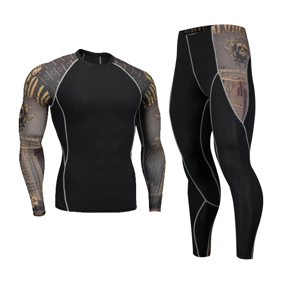Custom Designed Compression Uniform Men Fitness Compression Sets ...