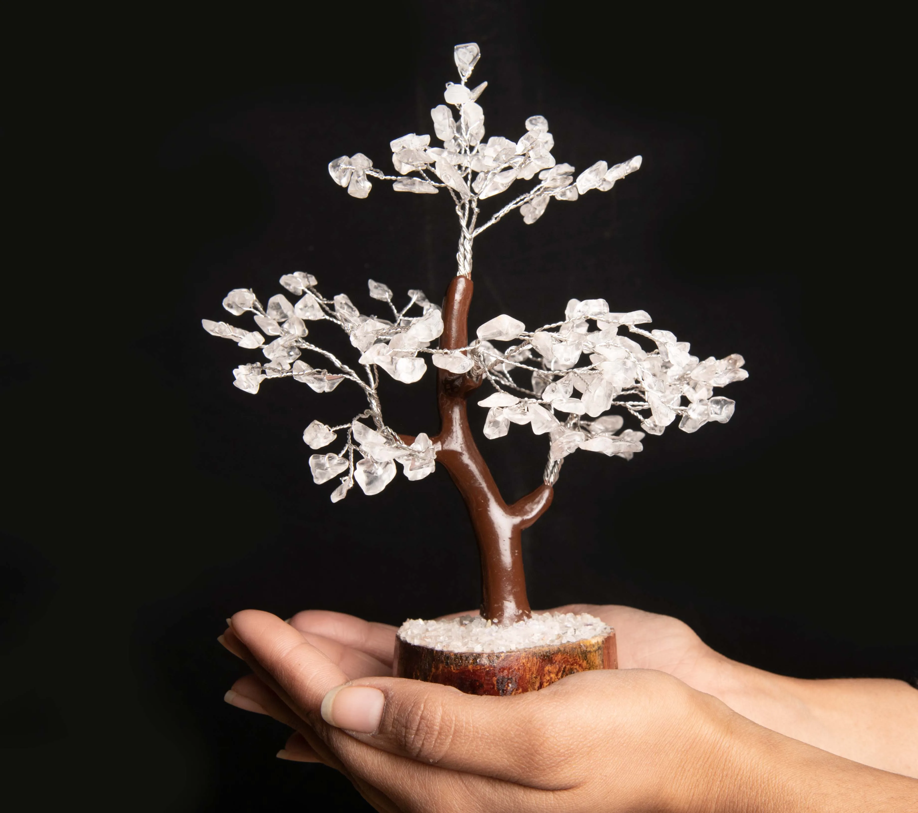 Clear Quartz Chakra Meditation Healing Orgone Tree For Indoor Outdoor ...