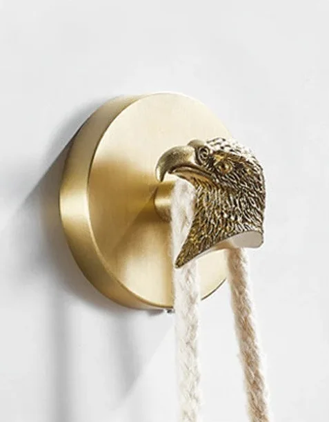 Modern Solid Brass Angel Wall Hooks Luxurious Gold Wall Decor Heavy ...