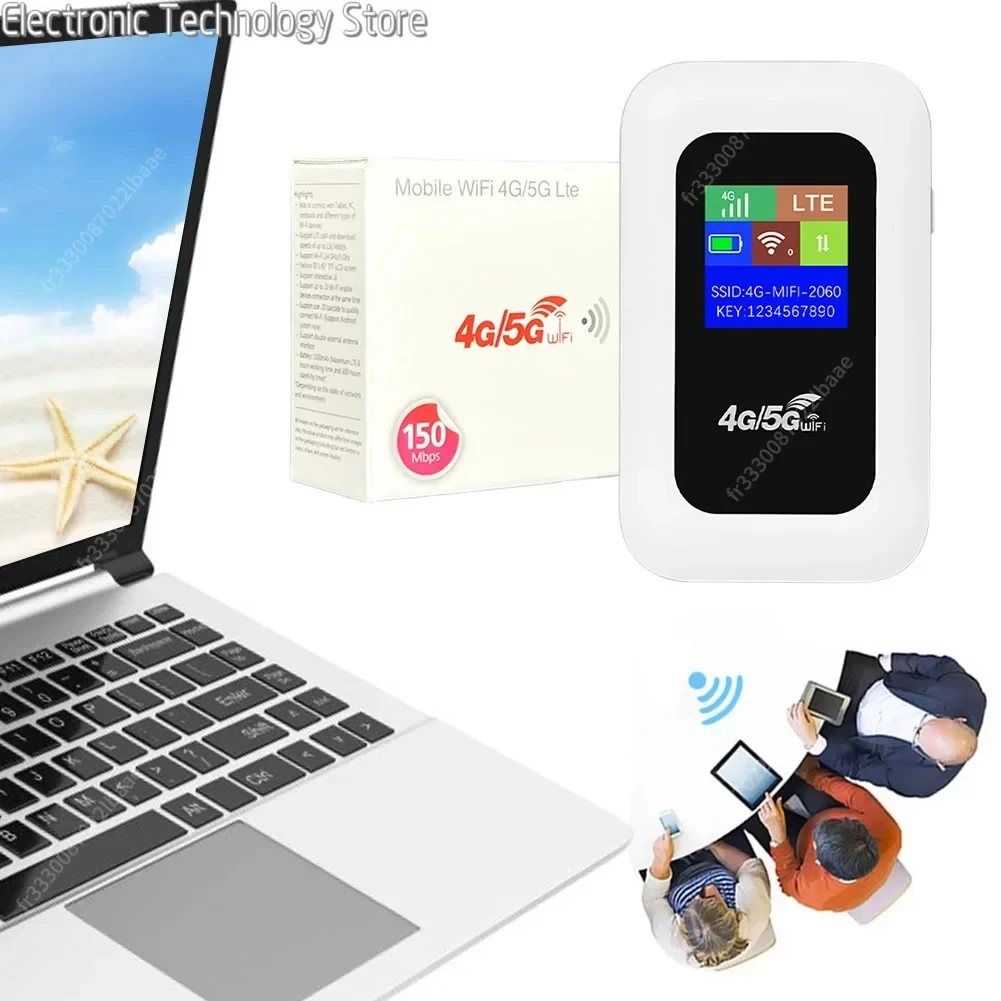 4G/5G Mobile WIFI Router 150Mbps 4G LTE Wireless Router 3000mA Portable ...