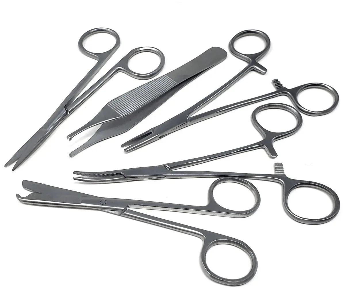 5 Pc Suture Removal Kit Needle Holder Thumb Forceps Surgical Custom ...