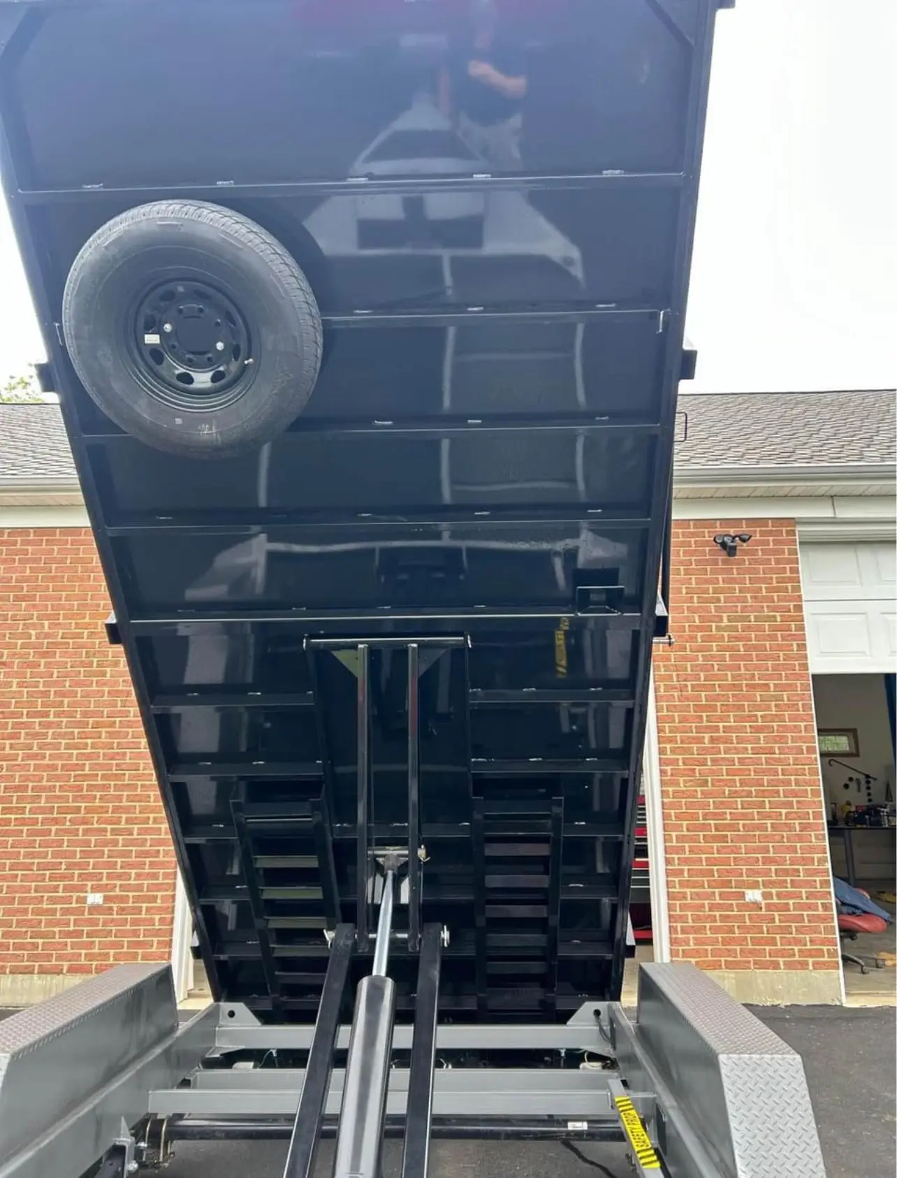 Farm Tractor Hydraulic Tipping Trailer 5-10 Ton Farm Dump Trailer 2 ...