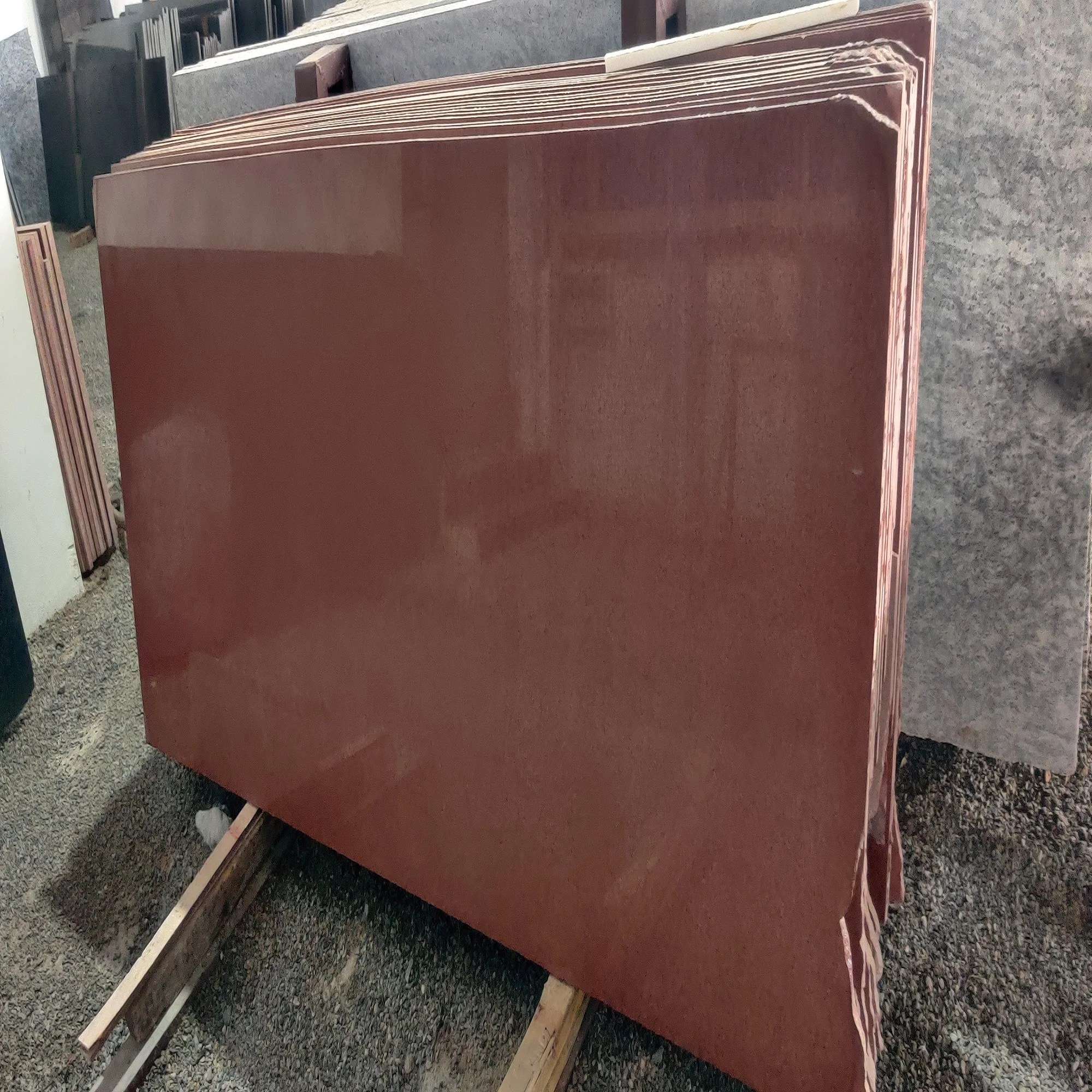 High Quality Luxurious Dark Red Granites Slab Use In Offices Apartments ...