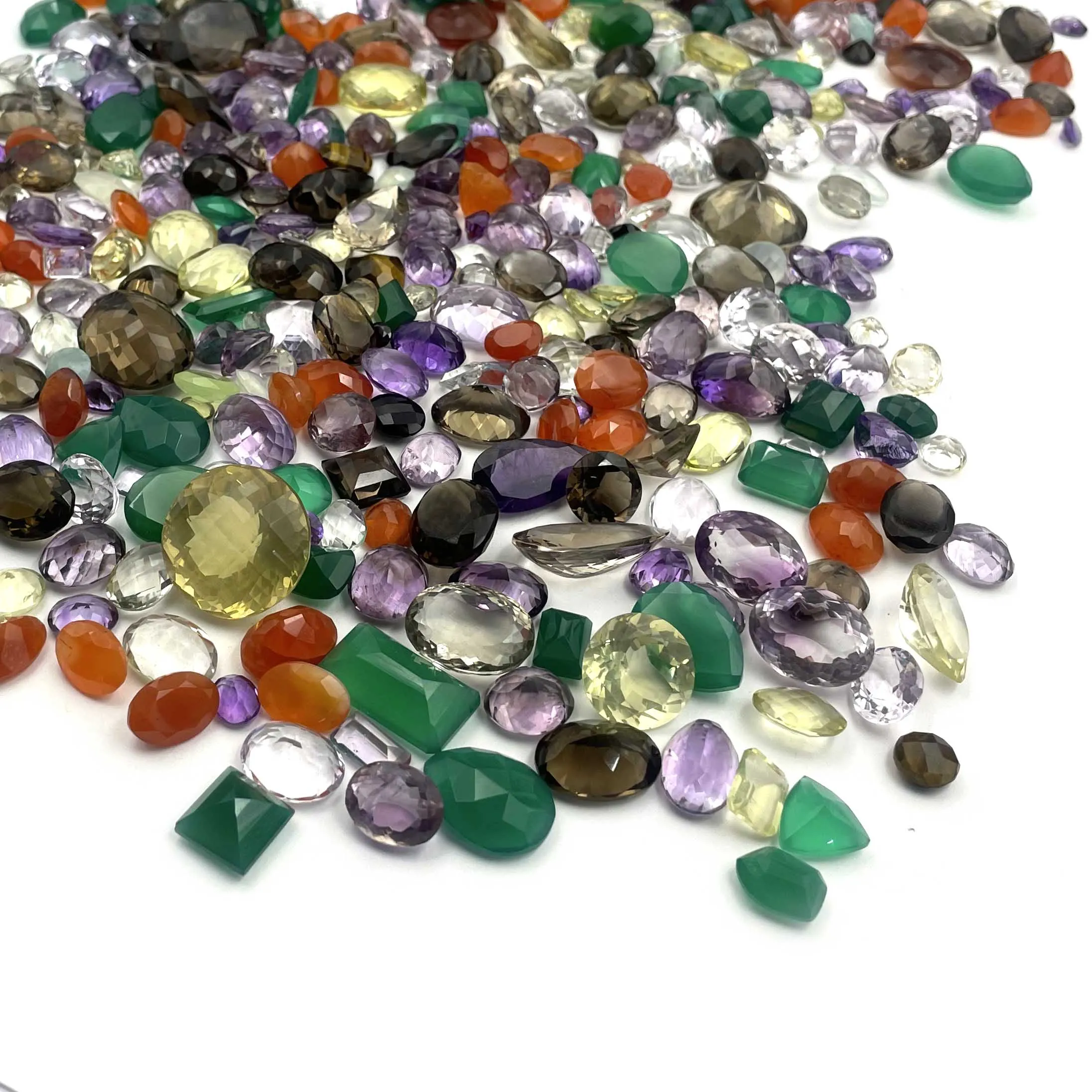 Natural Mix Faceted Cut Loose Gemstones, Mix Cut Stones- Amethyst ...