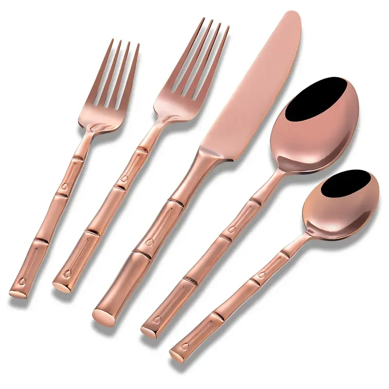 Cutlery Set Stainless Steel Flatware Spoon Knife Silverware Dining Ware ...