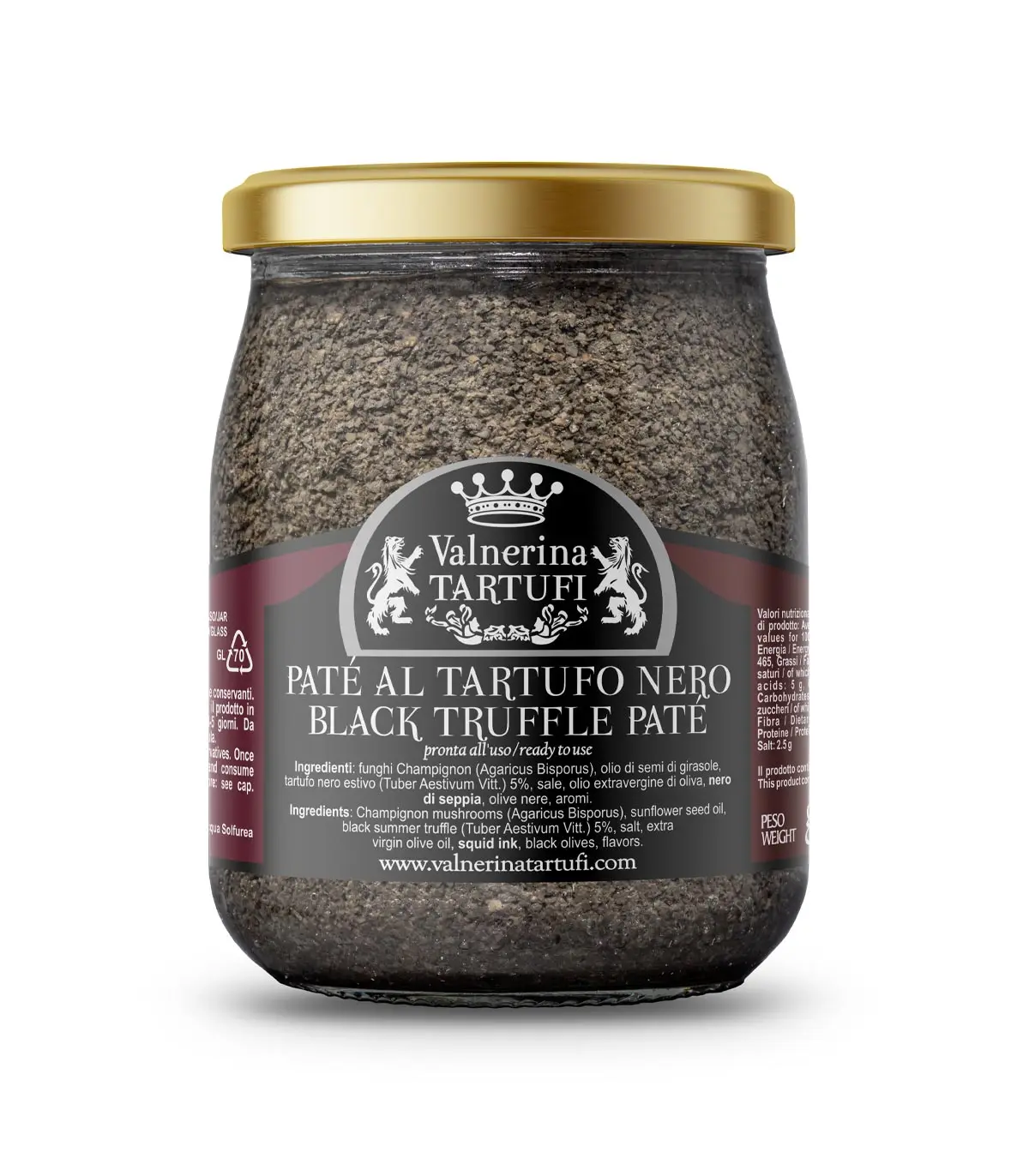 500g Black Truffle Pate 5% Tuber Aestivum Vitt And Squid Ink High ...