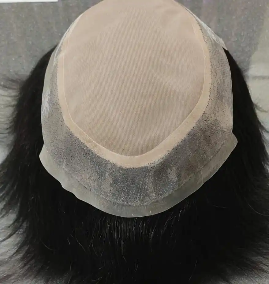Super Thin Skin Men Human Hair Toupee Hair System Prosthesis Wigs ...
