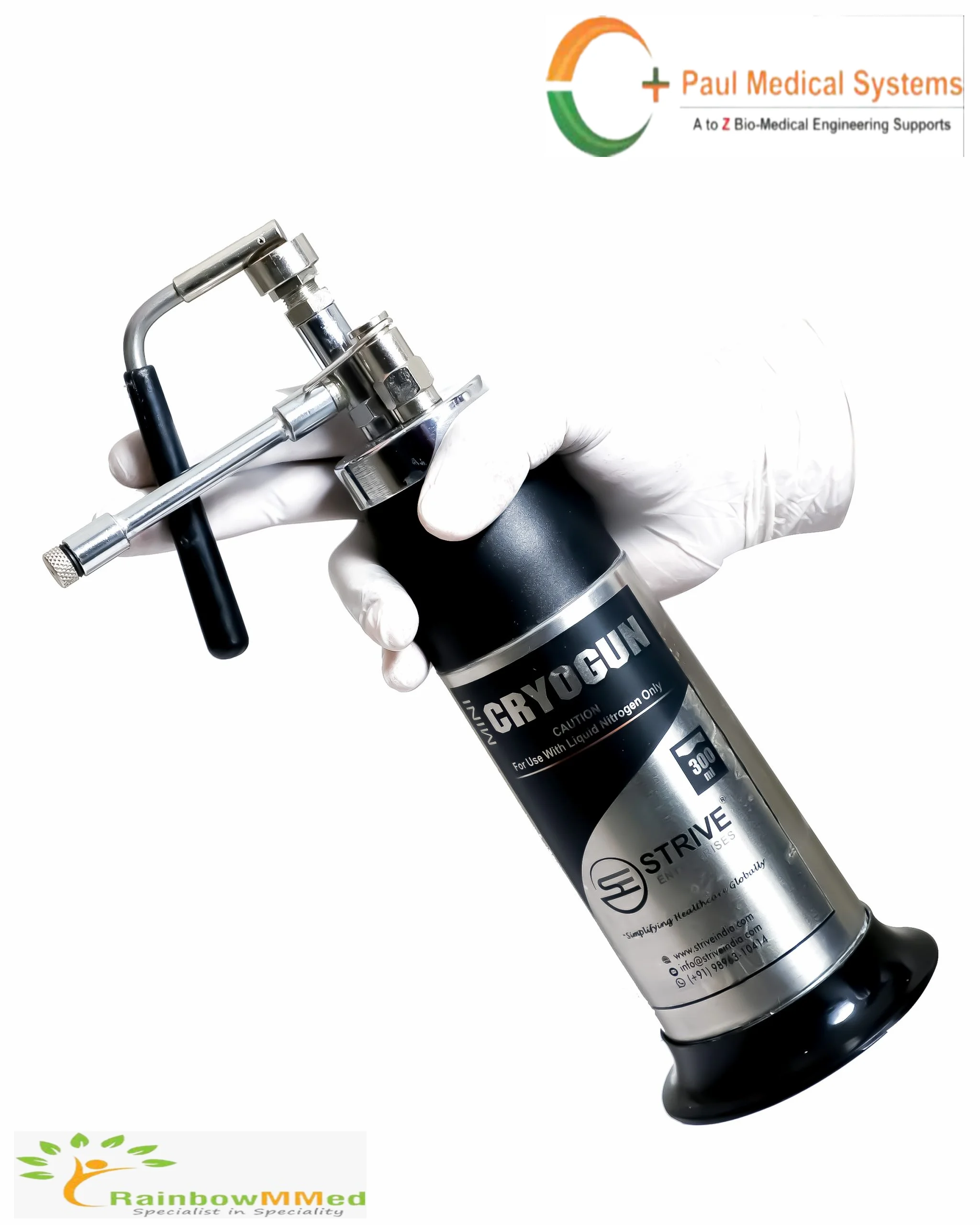 Mini Cryo Gun Liquid Nitrogen System Stainless Steel Mini Cryo Gun ...
