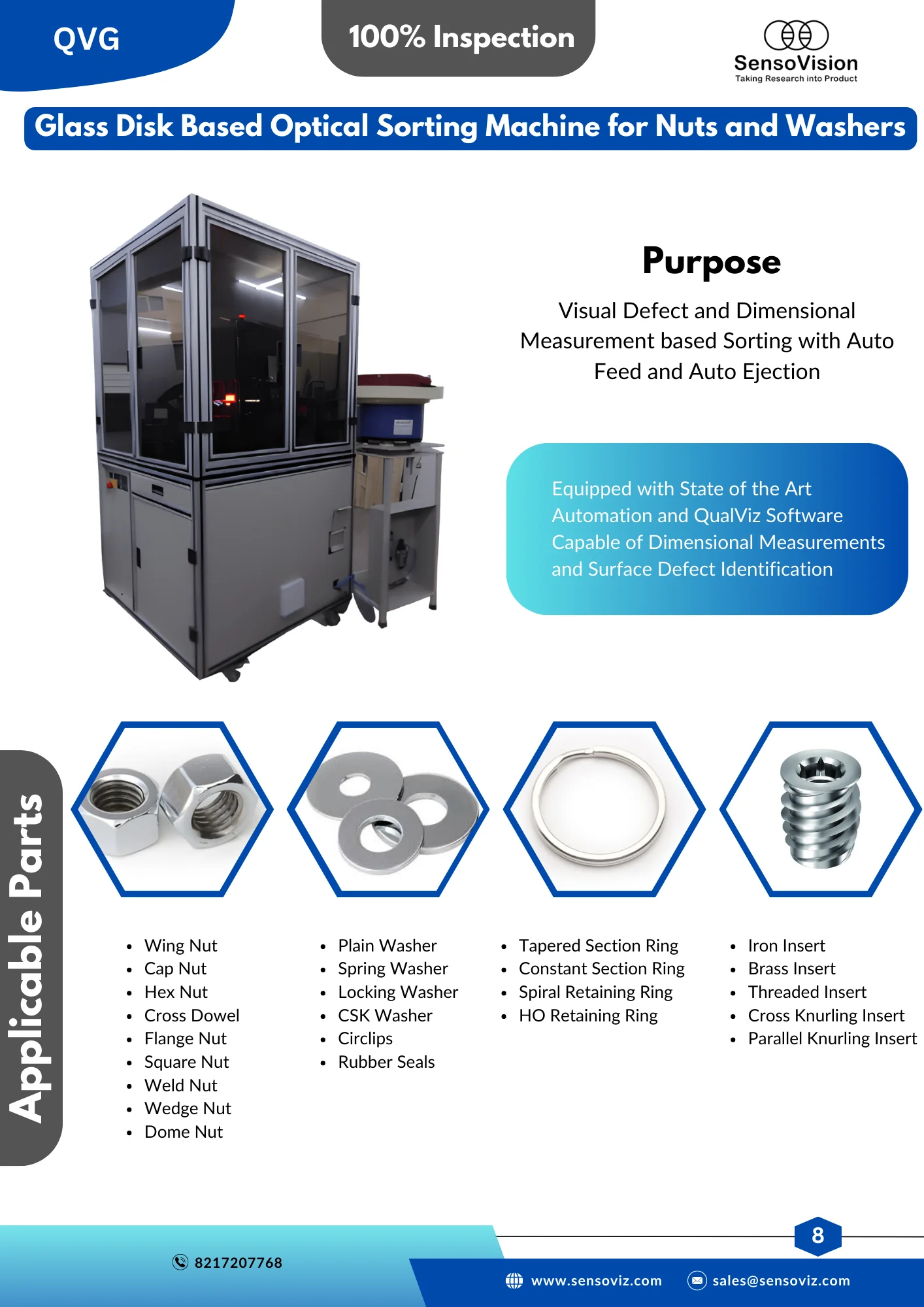 Advanced Glass Disk Vision Sorting Machine for Micro and Mini Screws ...