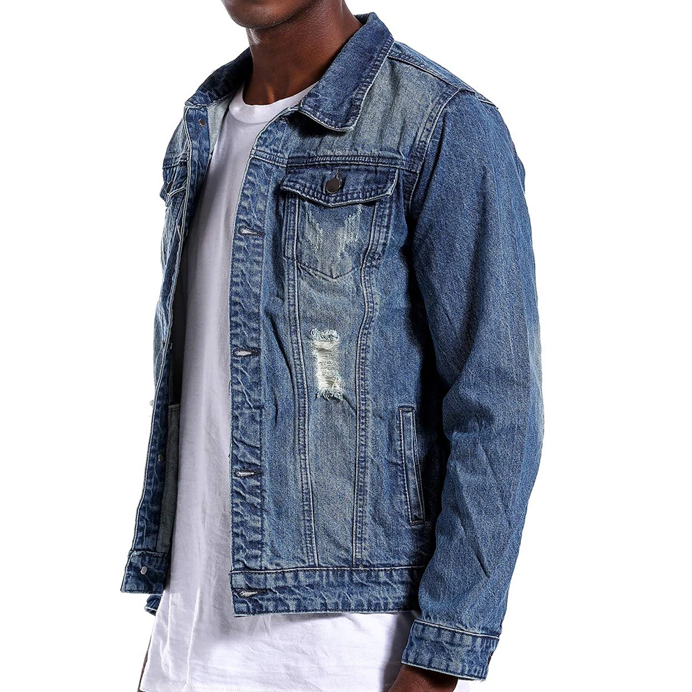 Wholesale 2024 Oem New Design Denim Jacket Plus Sized Custom Logo ...