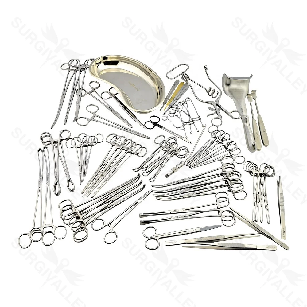 Hysterectomy Set 62pcs Abdominal Surgery Set Vaginal Hysterectomy ...