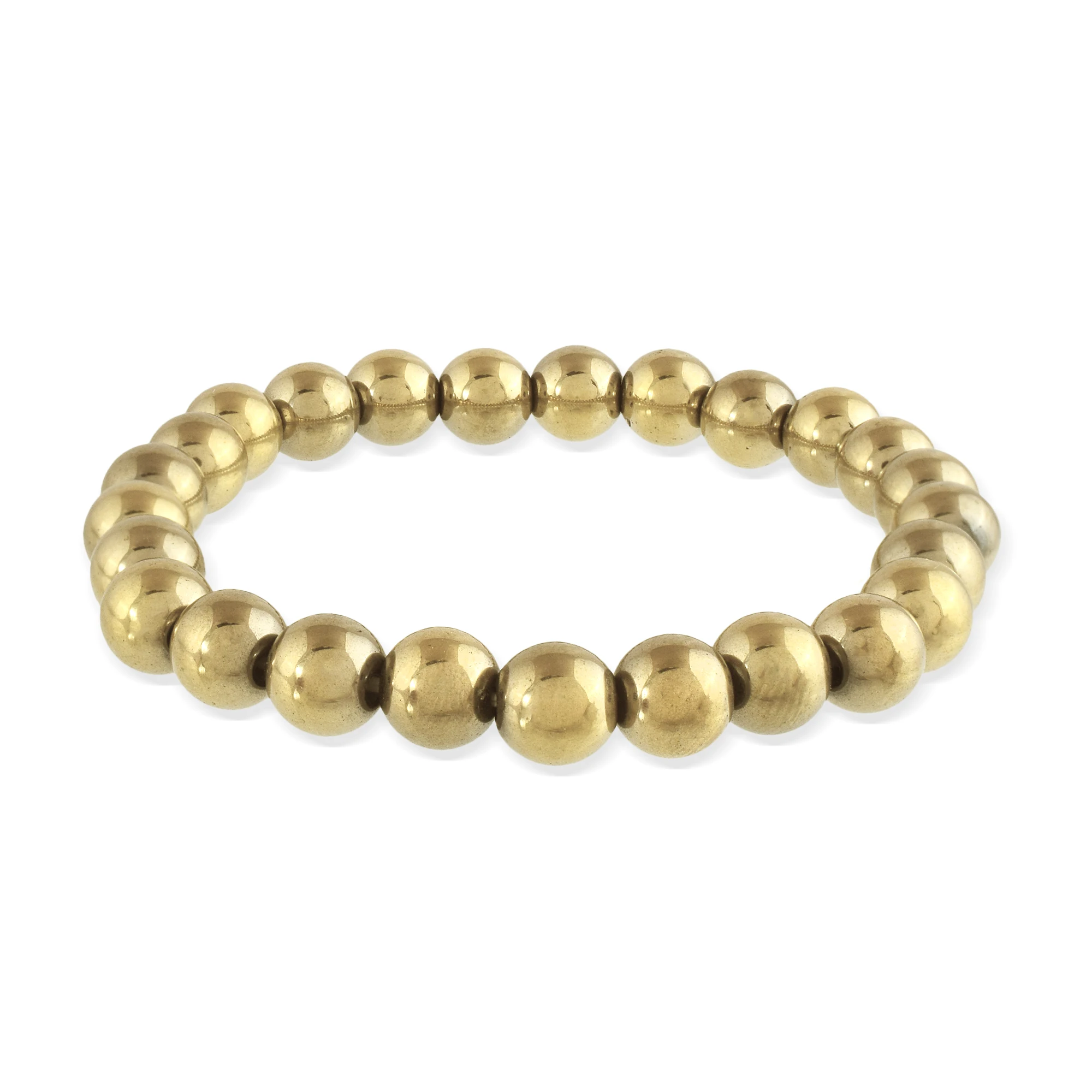 Natural Pyrite Bracelet Genuine Crystal Pyrite 8mm Stone Gemstone ...