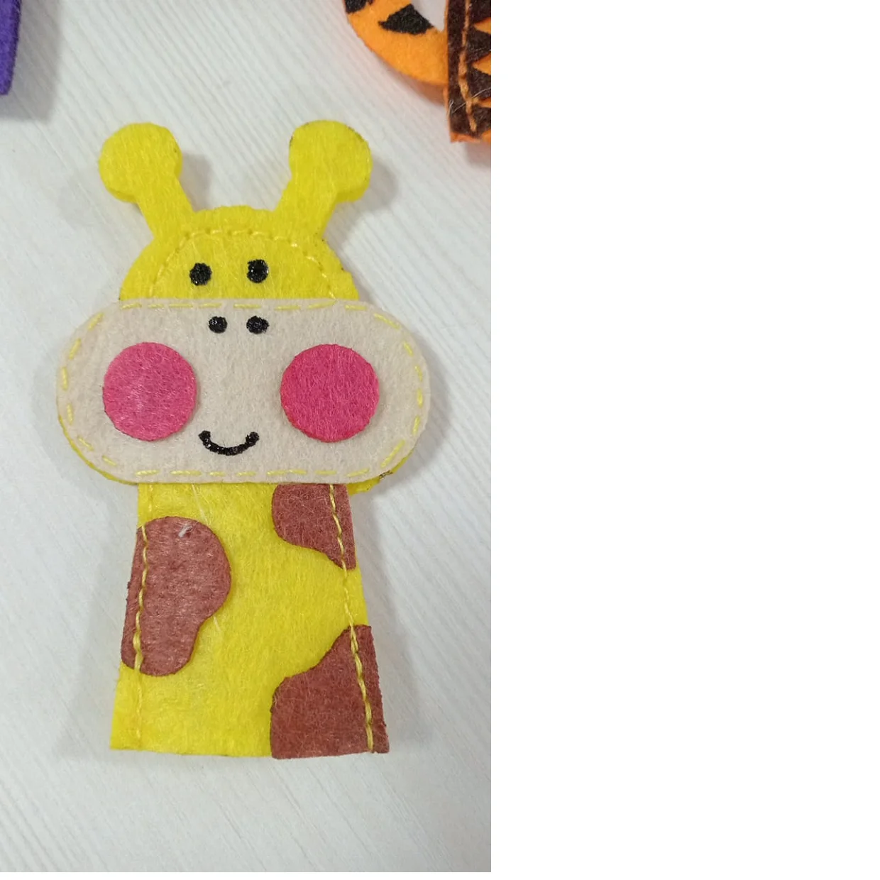 Custom Made Giraffe Theme Felt Finger Puppets Ideal For Toy Stores And ...