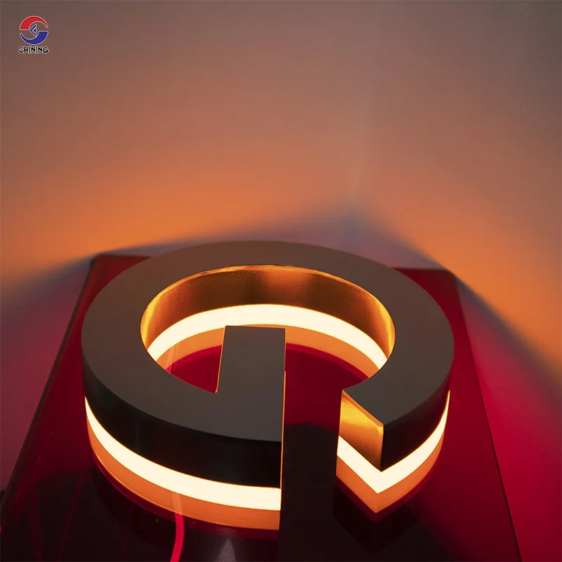 Shining Sign Custom Led Sign Factory Price Matte Stainless Steel ...