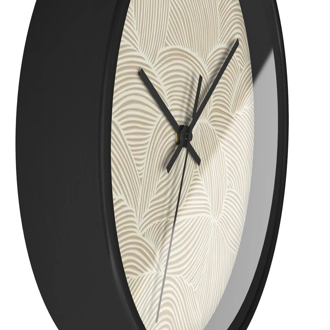 Beige Wooden Wall Clock Minimalist Aesthetic And Chic Design Neutral ...