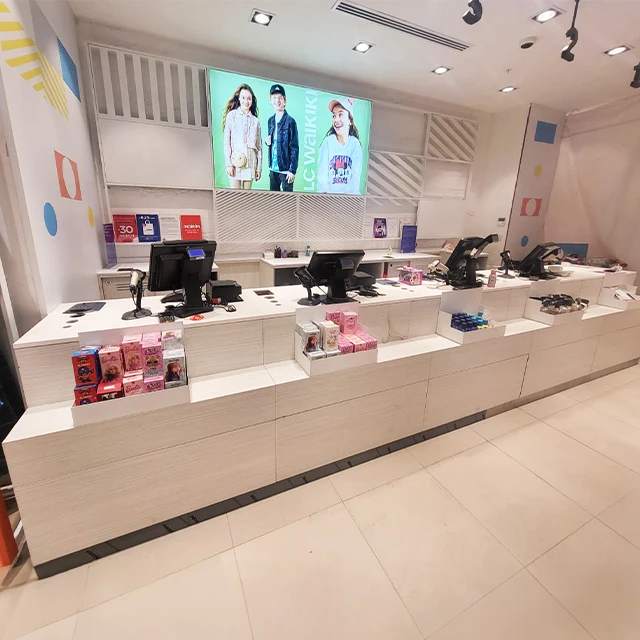 Counter Store Rack Display Custom Wood And Steel Boutique Model Luxury ...