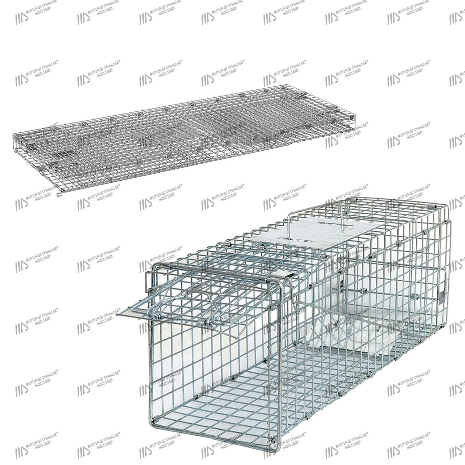 102cmx54cmx62cm Large Animal Trap Cage Equipment for Veterinary Use ...