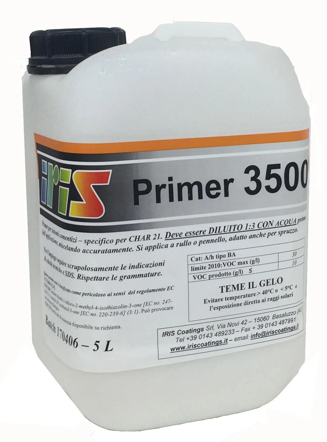 Special Primer Iris Primer 3500 For Intumescent Coatings For Concrete ...