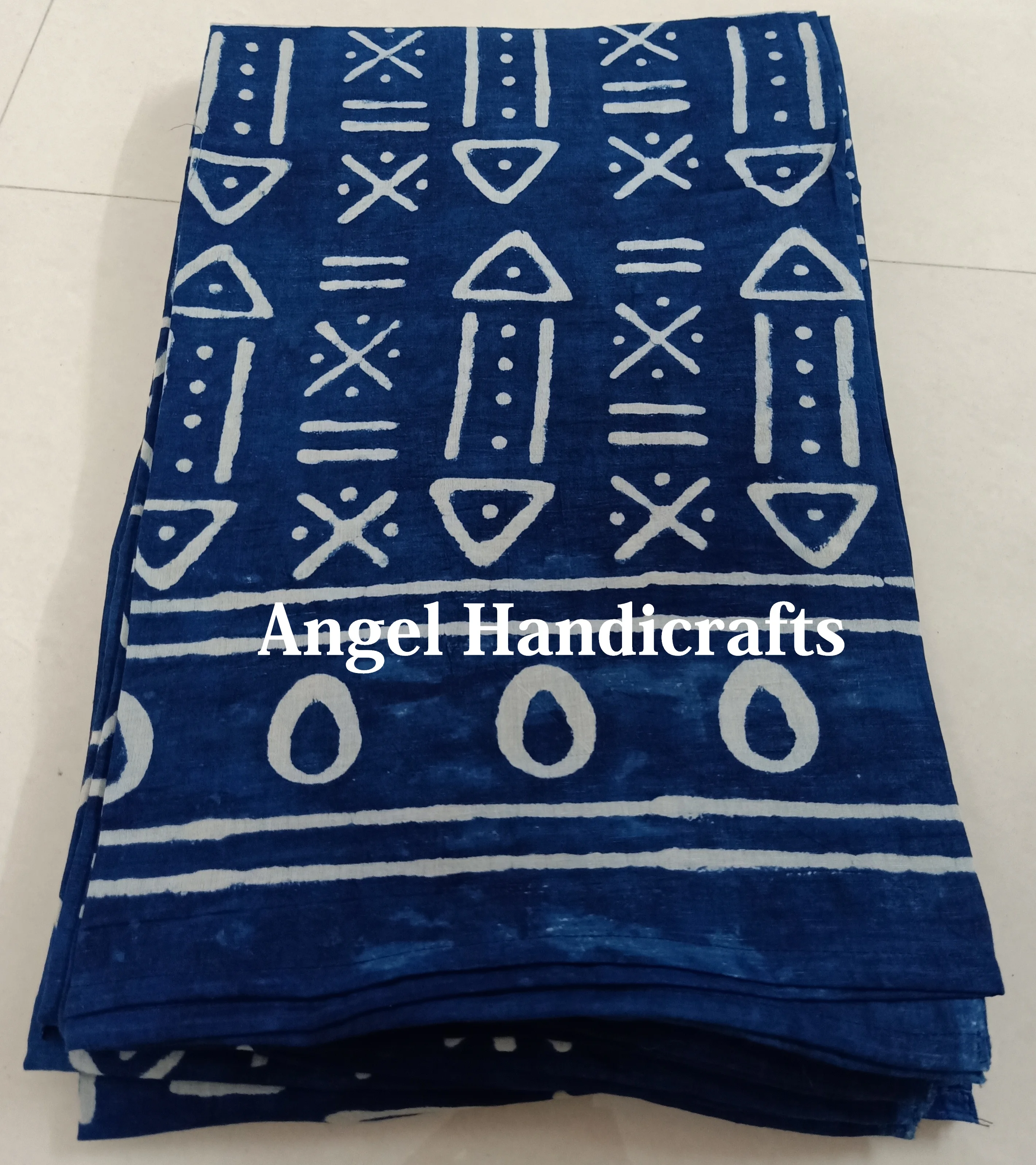 Women Beach Wear Bikini Cover Up Sarong Neck Hand Block Print Indigo Printed Indian Cotton ...