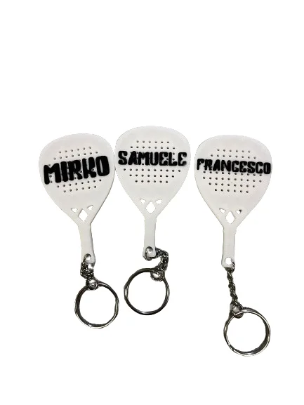 Padel Tennis Racket PVC Key Ring Holders Custom Durable High Quality ...