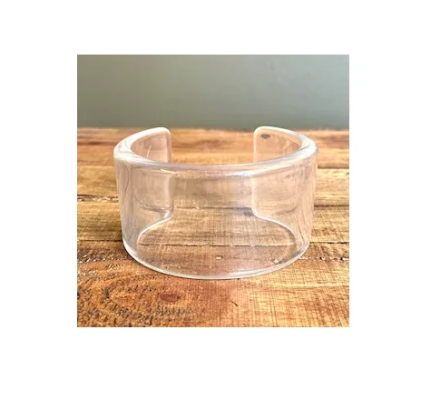 Unique Hollow Wide Chunky Clear Acrylic Bangles Personalized Fashion Jewelry Cuff Bracelet ...
