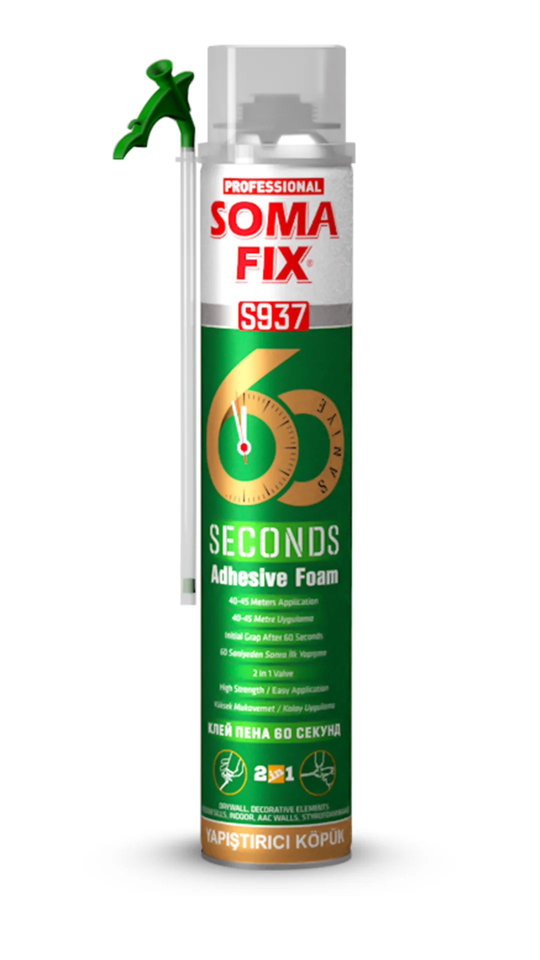 Somafix 60 Seconds Adhesive Foam - Fast & Reliable Adhesion