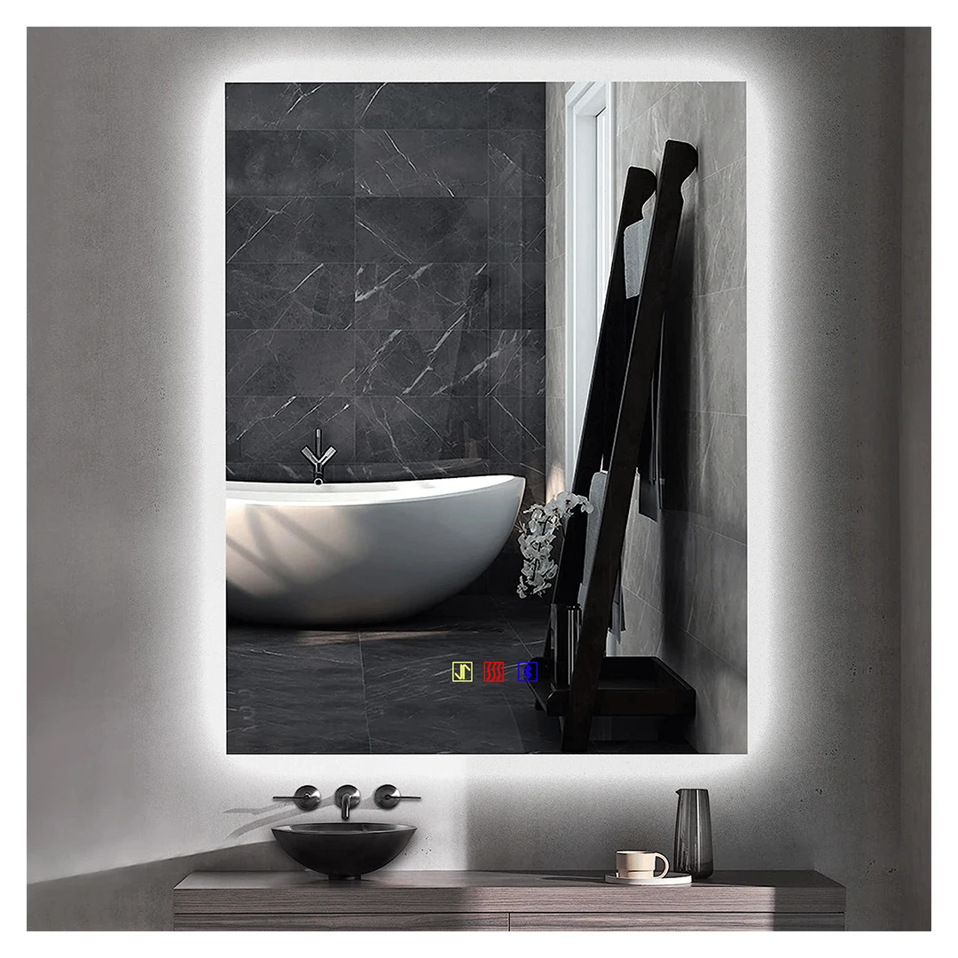 Bathroom Mirror 50x70 Bluetooth Bathroom Leds Mirror Mirror Defogger ...