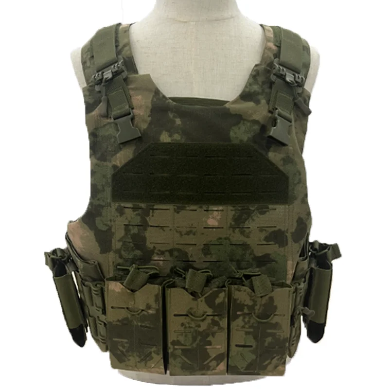 Wilderness Survival Laser Cut Armor Tactical Ruin Camouflage Vest with ...