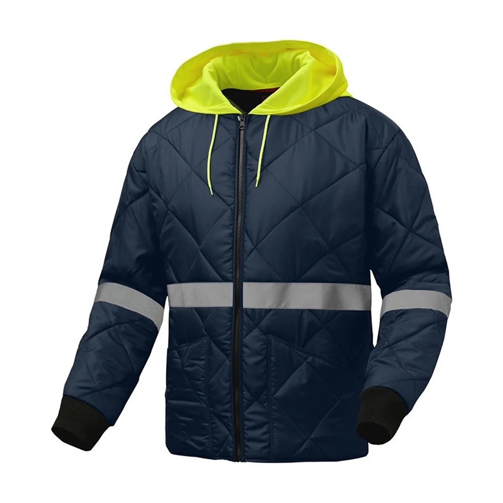 Custom Construction Work Wear Visibility Safety Jacket Custom Reflected ...